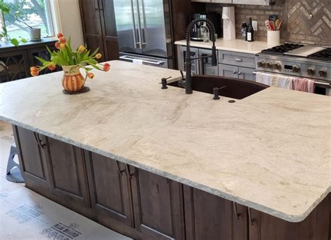 Chiseled Edge Granite And Rustic Quartz Countertops Advantage Stone