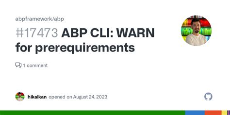 ABP CLI WARN For Prerequirements Issue Abpframework Abp GitHub
