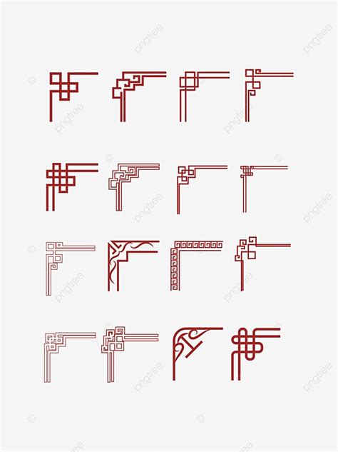 중국 바람이 전통 테두리 코너 레이스 텍스트 상자 창 벡터 레이스 장식하다 고전 Png 일러스트 및 벡터 에 대한 무료 다운로드 Pngtree