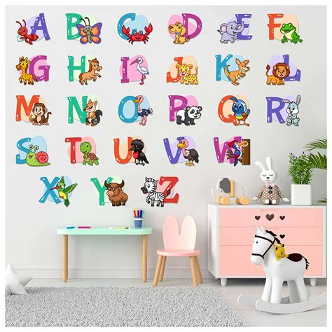 Buy Alphabet Wall Decals For Classroom 5 Inch Nursery Alphabet