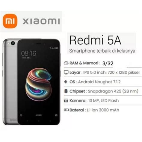 Jual Hp Smartphone Redmi 5a 3 32 Garansi Distributor Shopee Indonesia