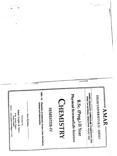 Pyq Chemistry 4th Sem Pdf