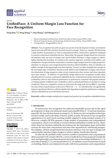 Pdf Unifiedface A Uniform Margin Loss Function For Face Recognition