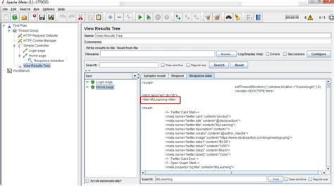 Testing The Login Page Using Load Testing Application