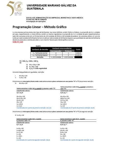 exercícios resolvidos programação linear pdf