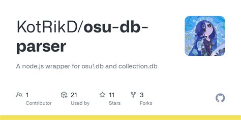 github kotrikd osu db parser a node js wrapper for osu db and