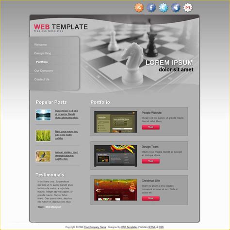 css templates for music website for free of free css templates free css