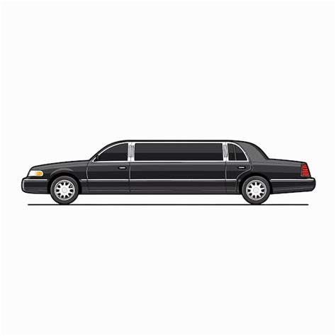 Premium Vector Black Limo Iconluxury Limousine Car