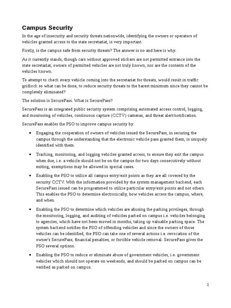 Secure Pass Pdf Closed Circuit Television National Security