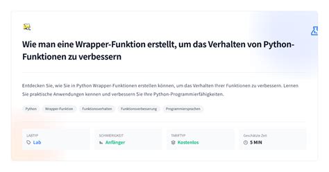 Wie Man Eine Wrapper Funktion Erstellt Um Das Verhalten Von Python