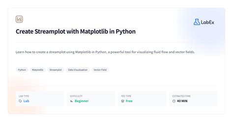 Python Streamplot Tutorial Data Visualization Labex