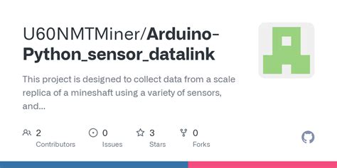 github u60nmtminer arduino python sensor datalink this project is