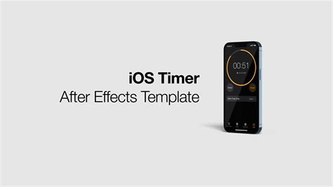 Free Ios Timer After Effects Template