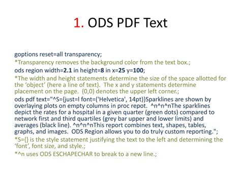 PPT Using ODS Regions To Create Custom Reports PowerPoint Presentation ID