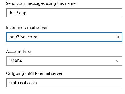 Mailbox Setup Windows 10 Mail