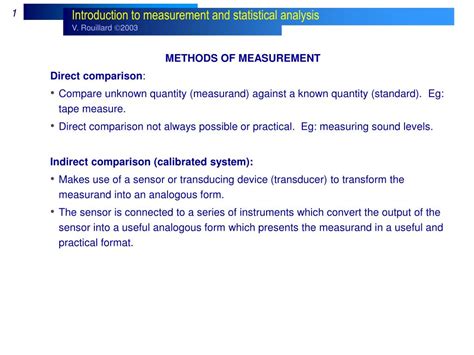 Ppt Methods Of Measurement Direct Comparison Powerpoint Presentation Id6014622
