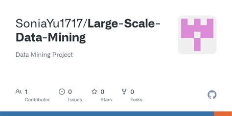 github soniayu1717 large scale data mining data mining project
