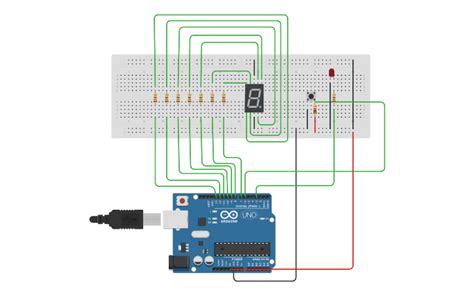 Circuit Design Copy Of Display7andinterruttoreandled Tinkercad