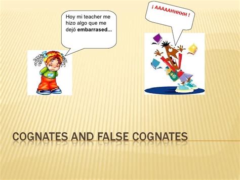 Cognates And False Cognates Copia