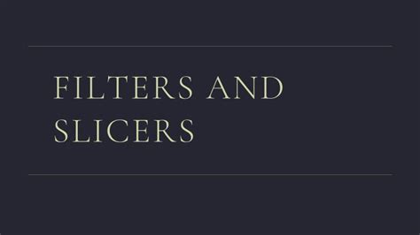 What Are Filters And Slicers For Power Bi Shruthi Katkam Posted On The Topic Linkedin