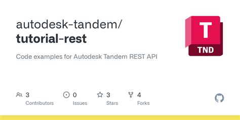 GitHub Autodesk Tandem Tutorial Rest Code Examples For Autodesk Tandem REST API