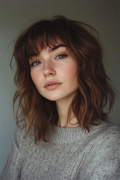 27 Must See Medium Length Hairstyles With Bangs 2025 Creativebooster