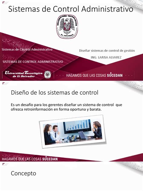 Clase 2 Sistemas De Control Administrativo Pdf Gestión De