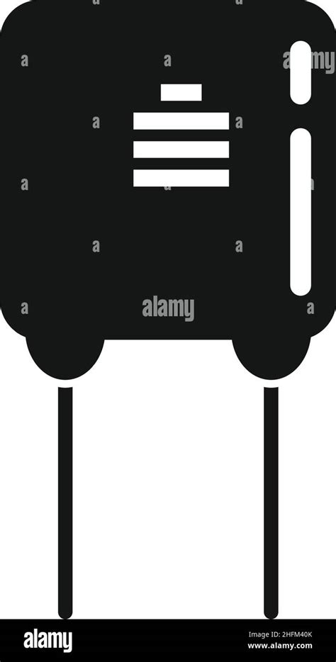 Capacitor Icon Simple Vector Electric Component Circuit Resistor Stock Vector Image And Art Alamy