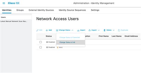 solved bulk modification of identity information cisco ise cisco