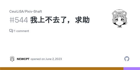 我上不去了，求助 · Issue 544 · Ceuilisapixiv Shaft · Github