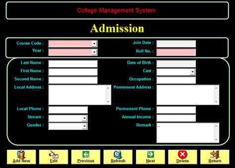 college management system in visual basic 6 0