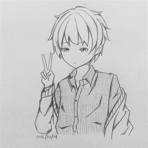 Как нарисовать пацана из аниме