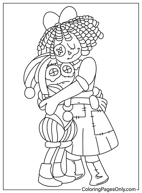 Ragatha Pomni Coloring Page Free Printable Coloring Pages