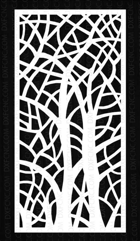 Tree Laser Cutting Design Cnc Tree Dwg And Dxf Free Download