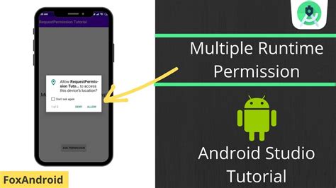 How to request Multiple Runtime Permissions - Android Studio Tutorial - YouTube