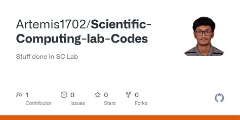 Github Artemis1702scientific Computing Lab Codes Stuff Done In Sc Lab