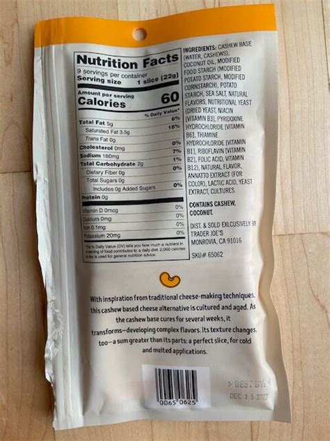 Trader Joes Dairy Free Cheddar Style Slices Review Club Trader Joes