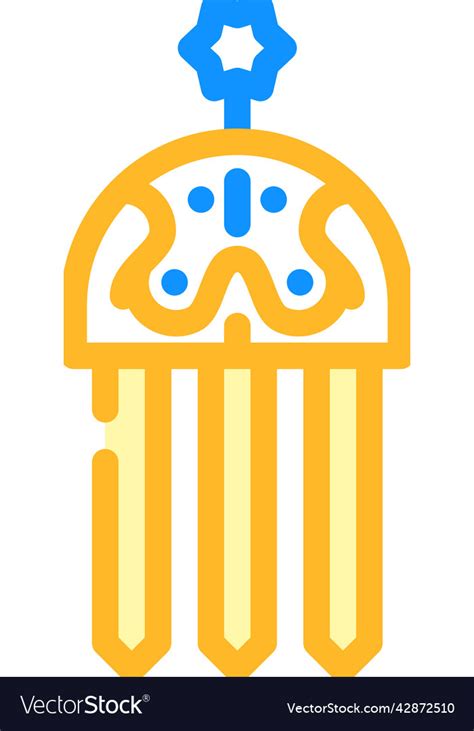 Luxury Hair Pin Color Icon Royalty Free Vector Image