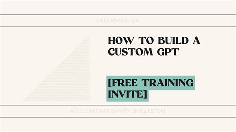 Custom Gpt Training Learn To Build Your Own Custom Gpt