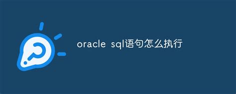 Oracle Sql语句怎么执行 叮当号