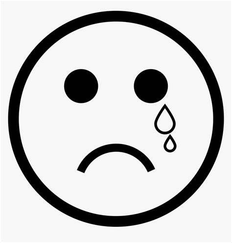 Sad Emotions Clipart Black And White