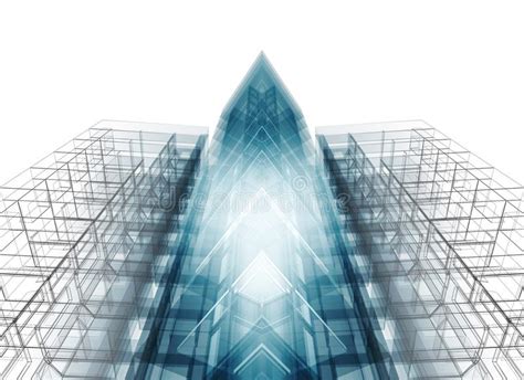 Abstract Architecture Concept 3d Rendering Stock Illustration Illustration Of Draw Construct