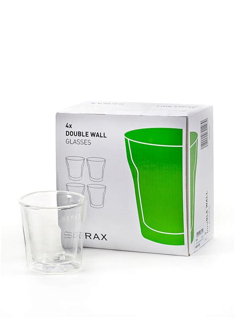 Double Walled Tumblers Set Of 4 Serax Drinking Glasses And Mugs