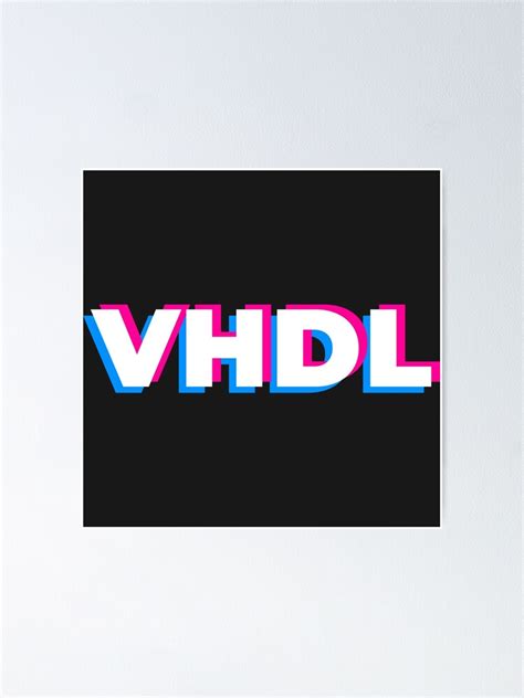 vhdl programming language funny programmer poster by lagginmatrix