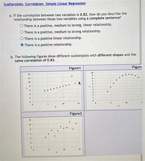 solved a if the correlation between two variables is 0 82