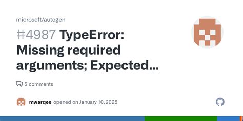 Typeerror Missing Required Arguments Expected Either Messages And
