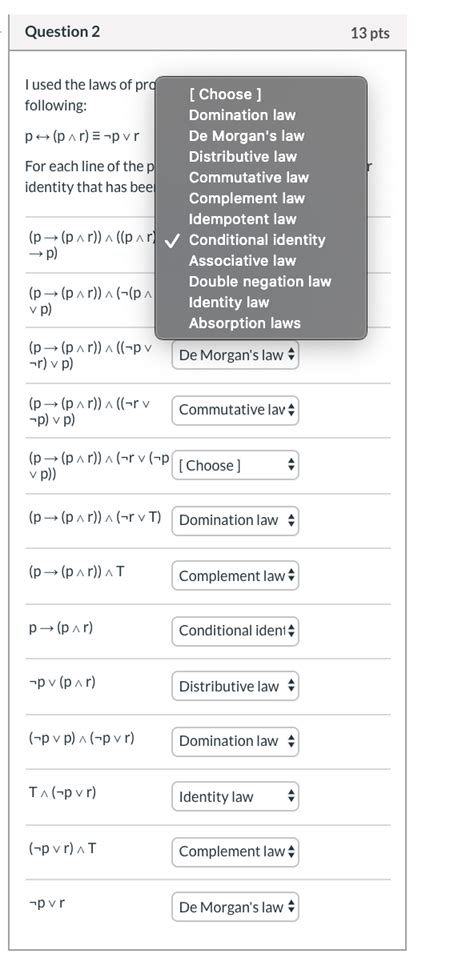 Solved I Used The Laws Of Propositional Logic To Prove Chegg