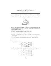 Practice Final Solutions Pdf IEOR 4701 Practice Final Exam Solutions December 2020 Q 1