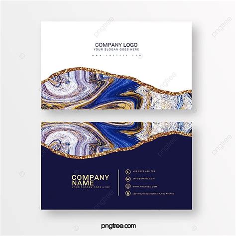 블루 액체 추상 금 테두리 요소 긍정적이 고 부정적인 비즈니스 카드 일러스트 템플릿 Psd 다운로드 디자인 자료 다운로드 名刺 ステンドグラス