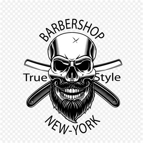 刮胡刀黑白骷髅头手绘png图片素材下载图片编号7513459 Png素材网